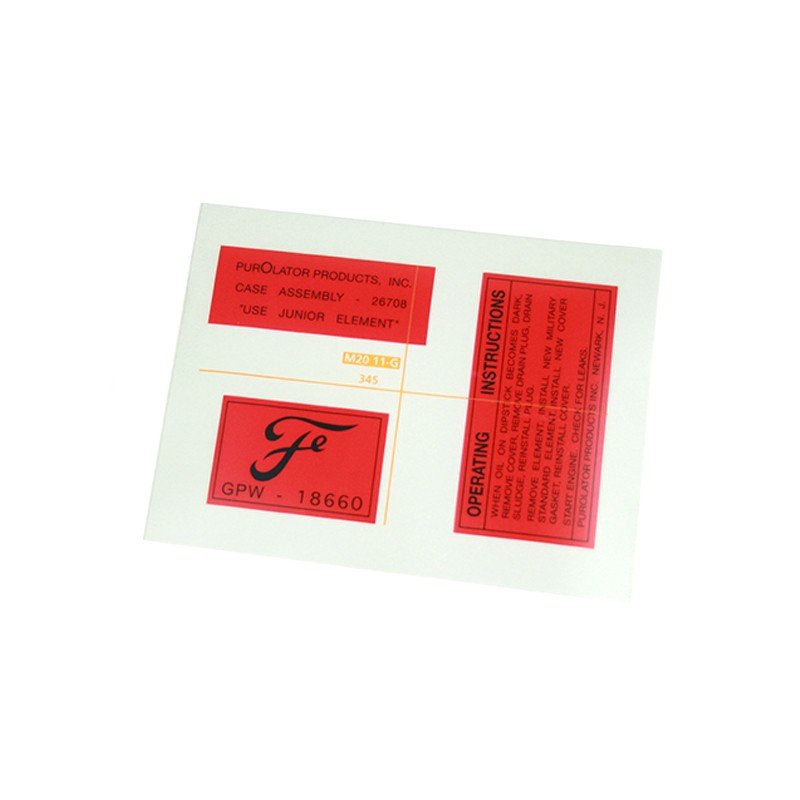 AIR FILTER DECAL - AC