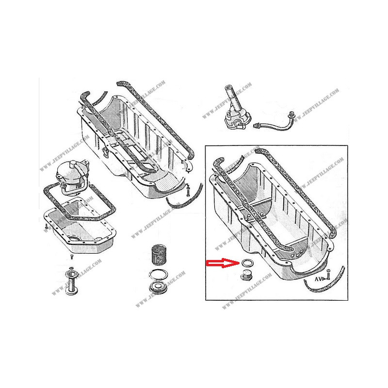 GASKET, SHALLOW OIL PAN DRAIN PLUG