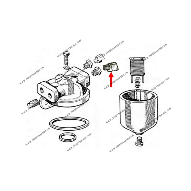 Raccord Tube Essence Coude - Réf.WOA15596