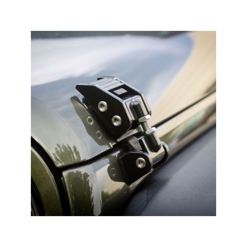 Aluminum bonnet clips