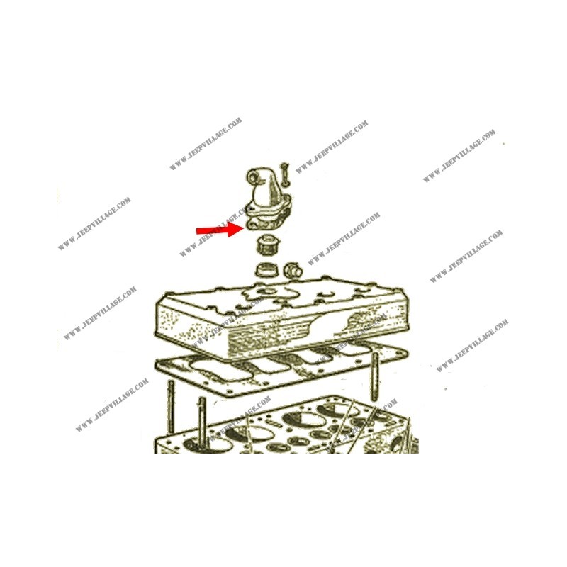 JOINT PIPE A EAU SUR CULASSE MOTEUR