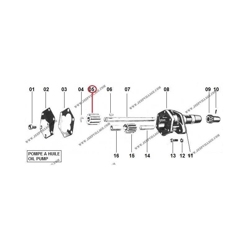 OIL PUMP DRIVE GEAR