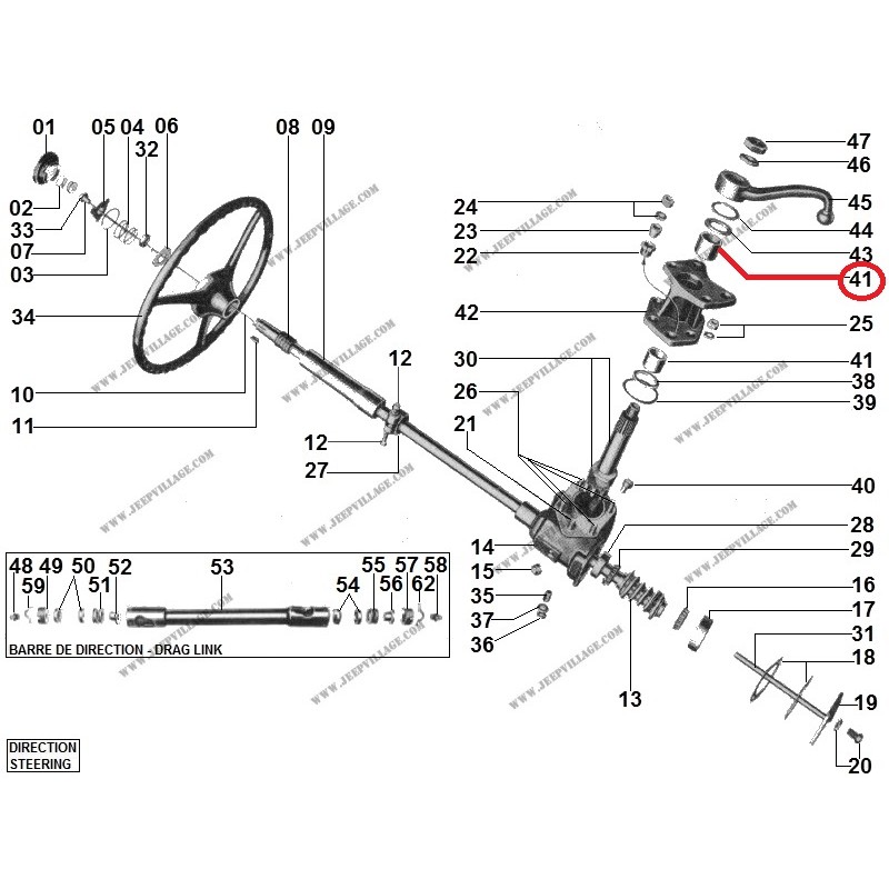 STEERING SECTOR RING
