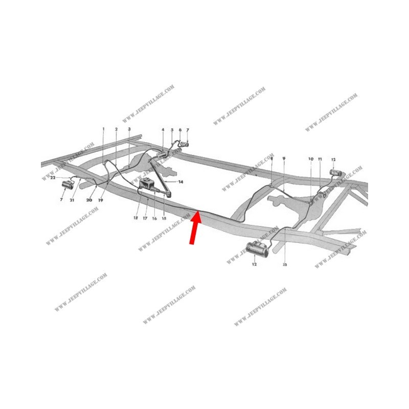 RIGID BRAKE TUBE REAR